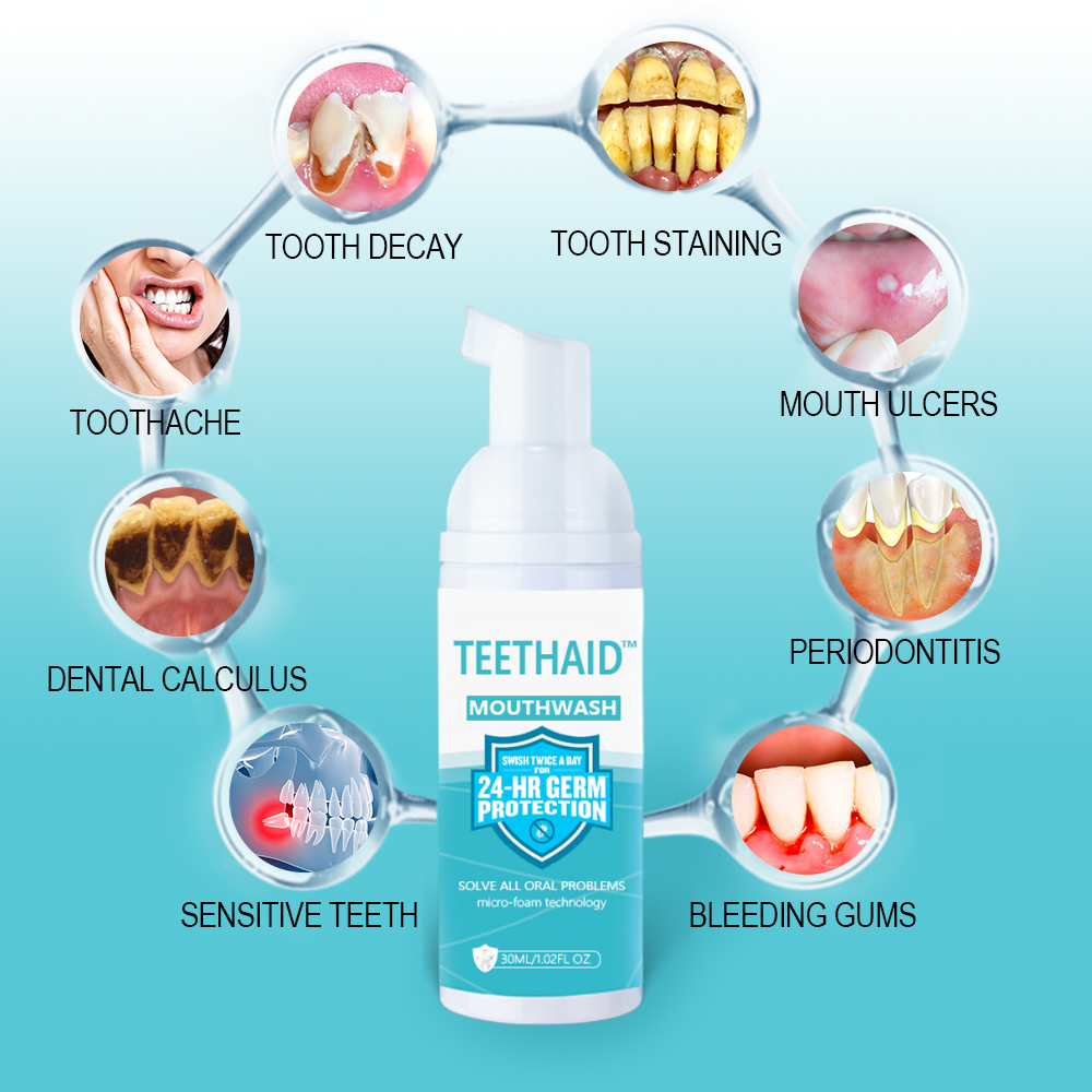 Teeth Whitening Mousse | Herbal Mouth Repair Mousse | Deep Cleansing ...